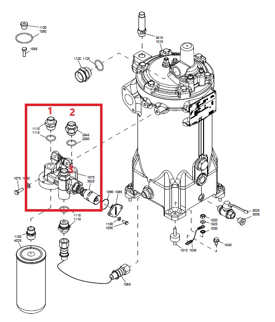 1622 2728 01 Oil Filter Housing Atlas Copco
